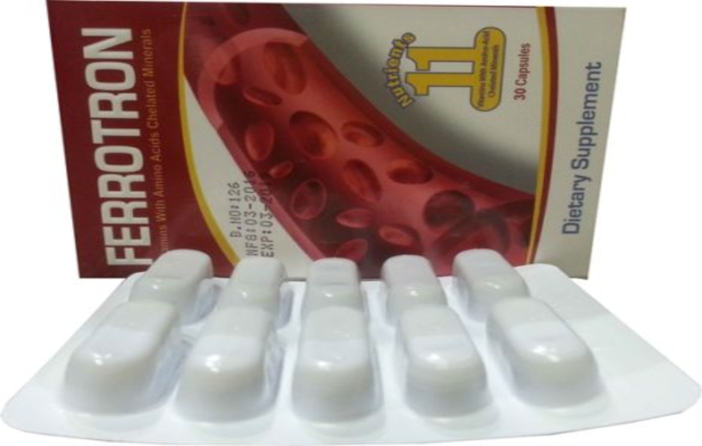 استخدامات كبسولات FERROTRON فيروترون كمكمل غذائي | ويكي مصر